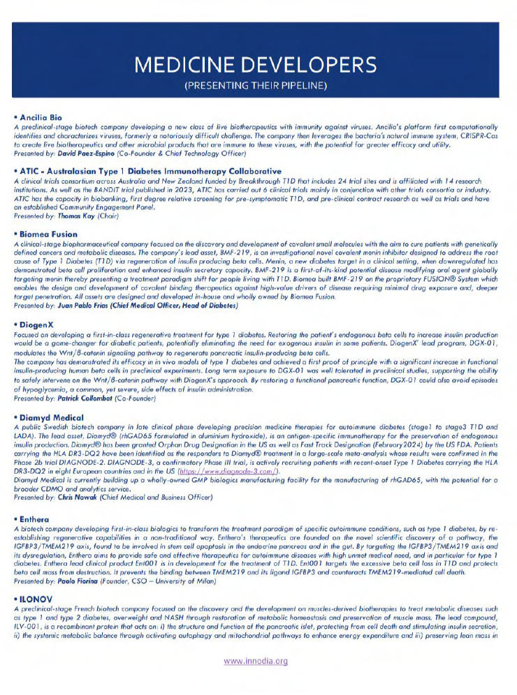 19 type 1 diabetes disease-modifying pipeline drugs presented at the ...